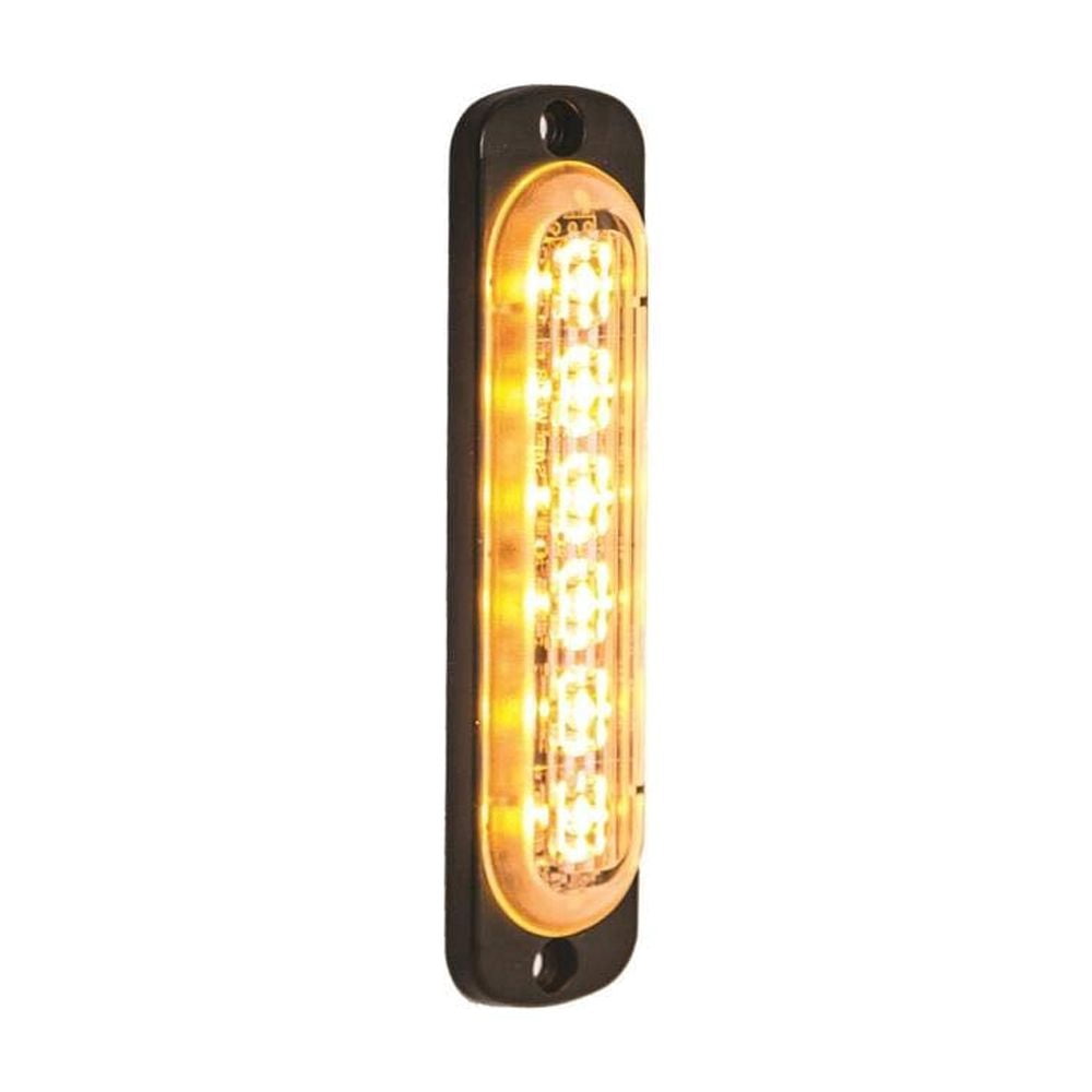 Buyers Products 8891910 LED DHF10 Strobe Light, Amber, 6 LEDs, 9 Flash ...