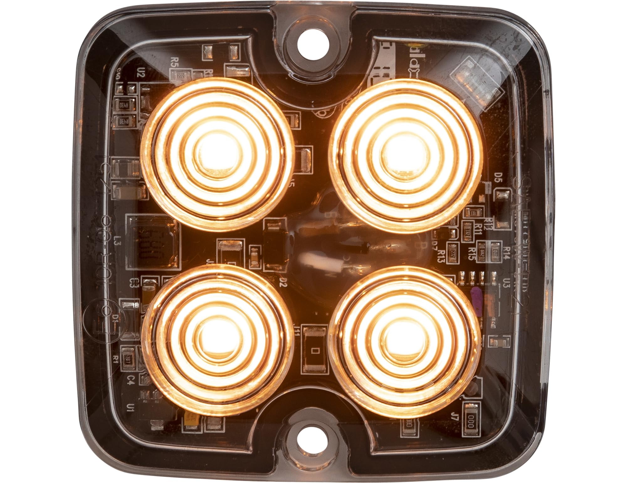 Buyers Products 8892140 Class DHF10 One Ultra Thin Low Square Amber LED ...