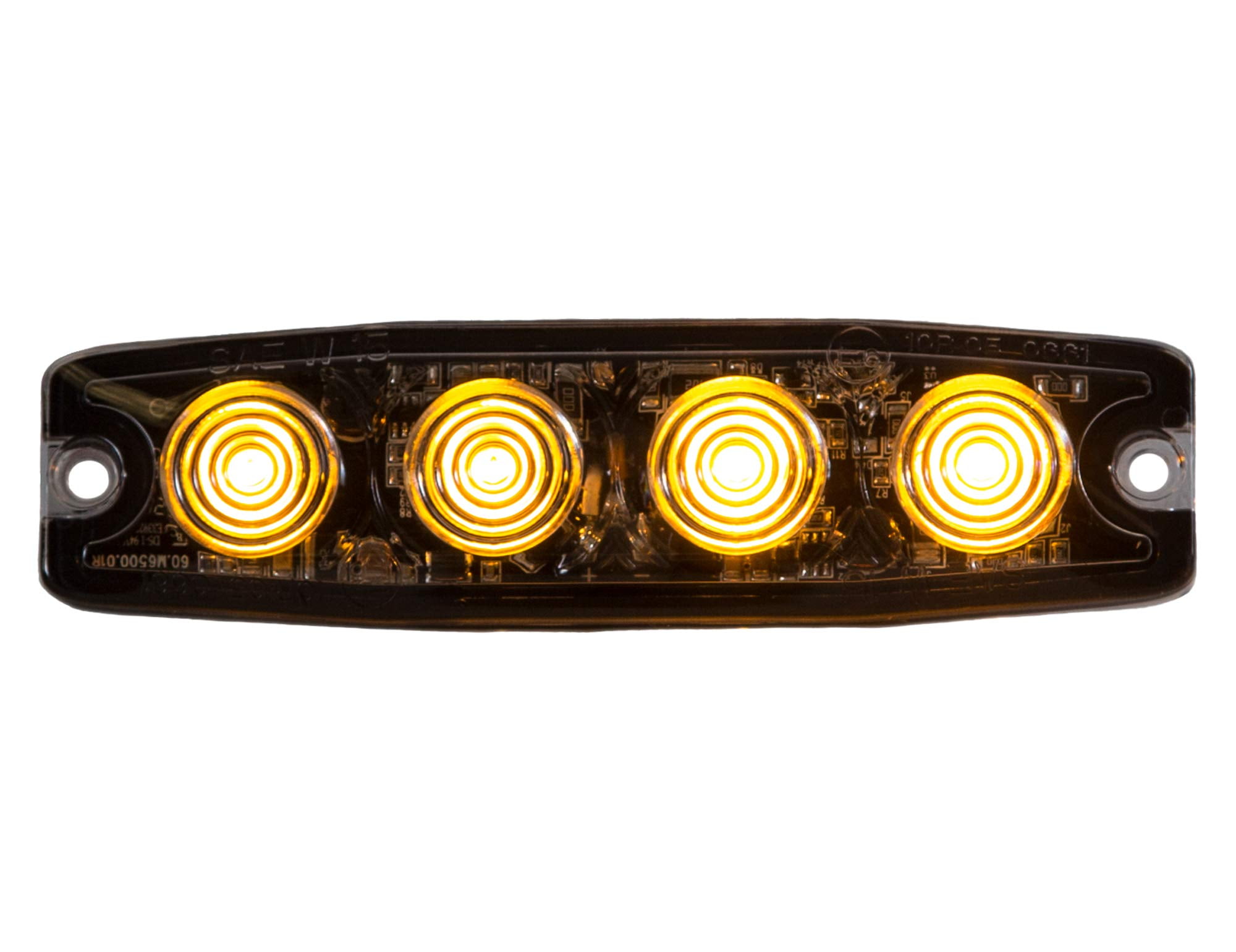 Buyers Products 8892240 4.5 SSF20 Inch Ultra Thin Strobe Light, Amber ...