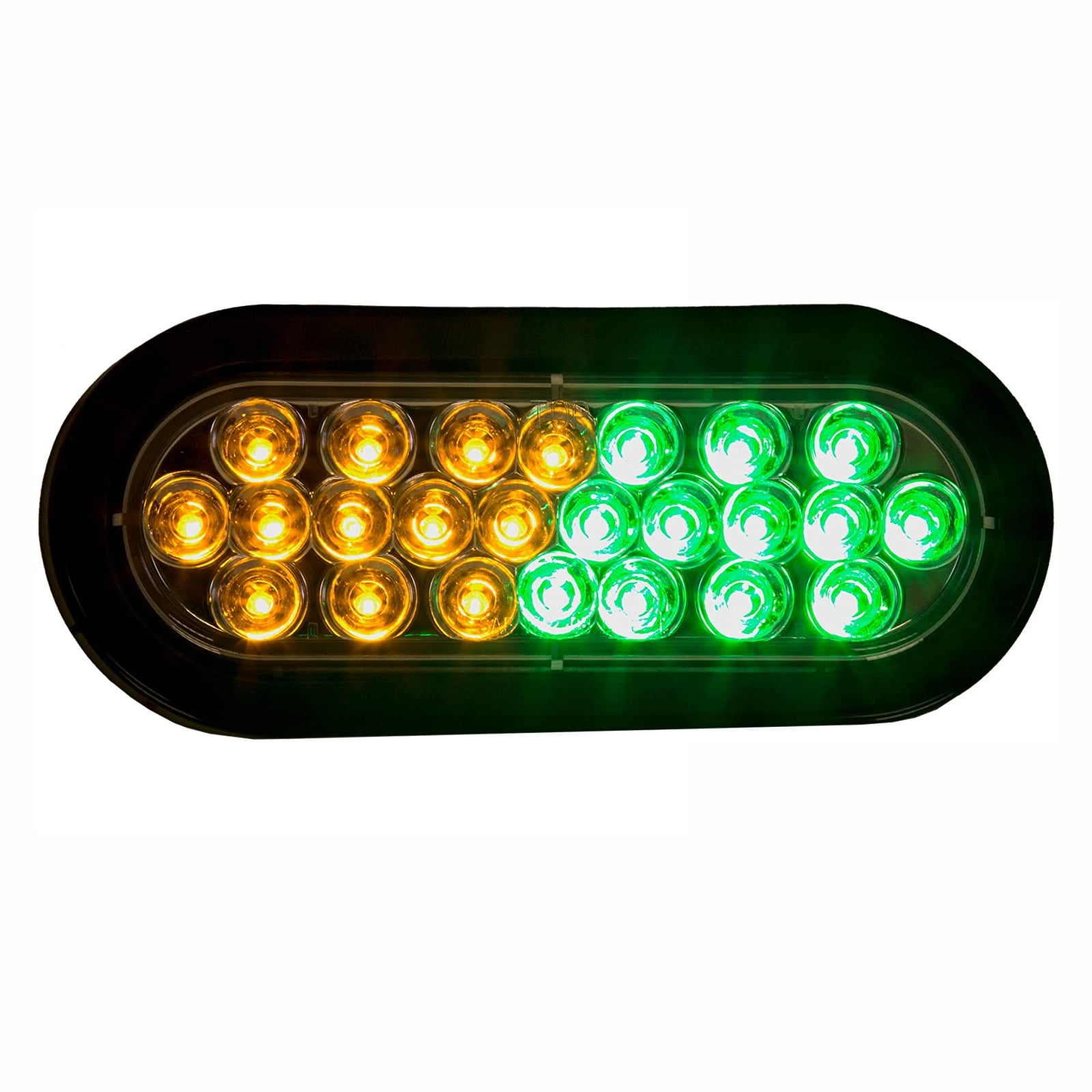 Buyers Products SL66AG 6 Inch Oval Recessed LED Strobe Light, Green and ...