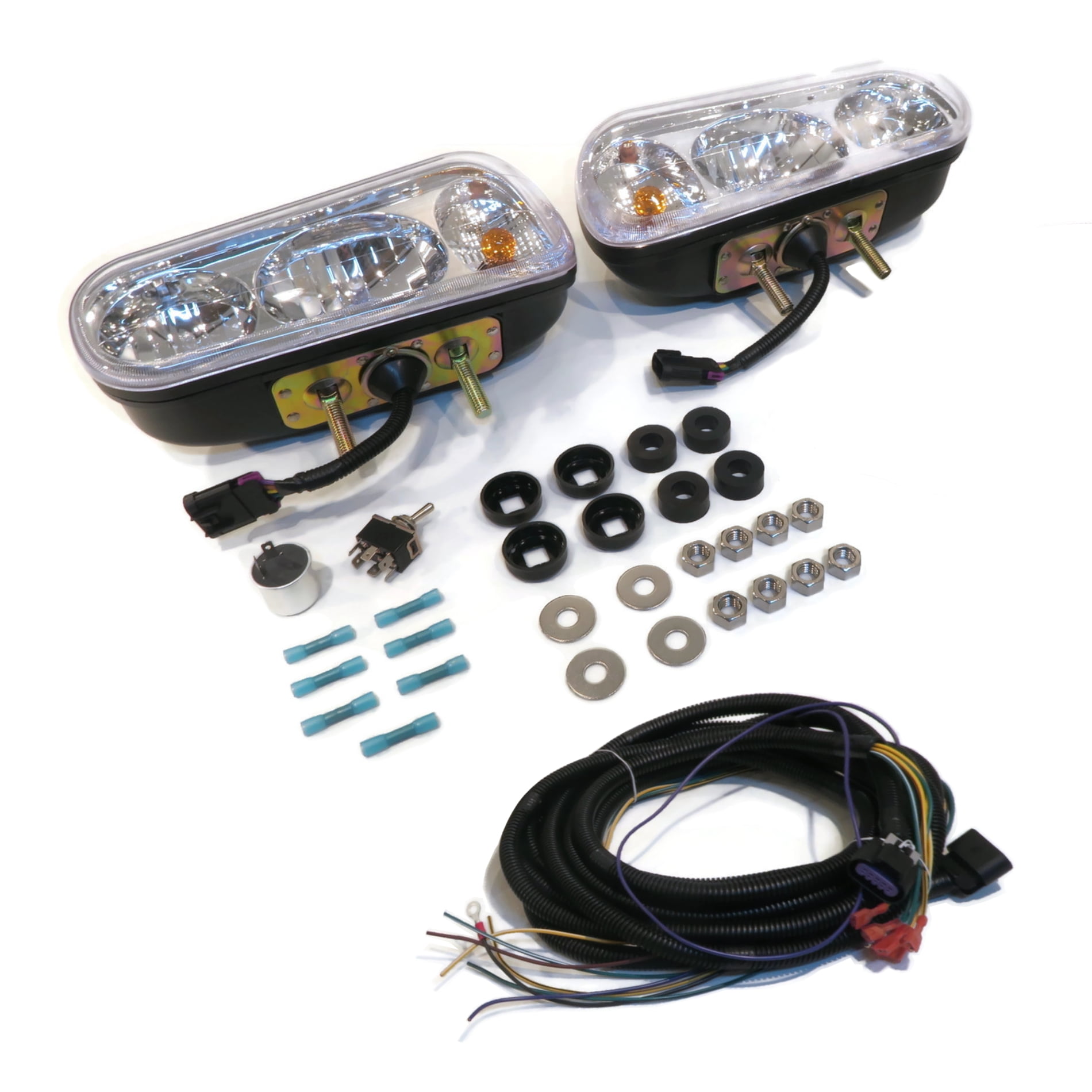 The ROP Shop Universal Halogen Snow Plow Dual Beam Headlamp Light Kit ...