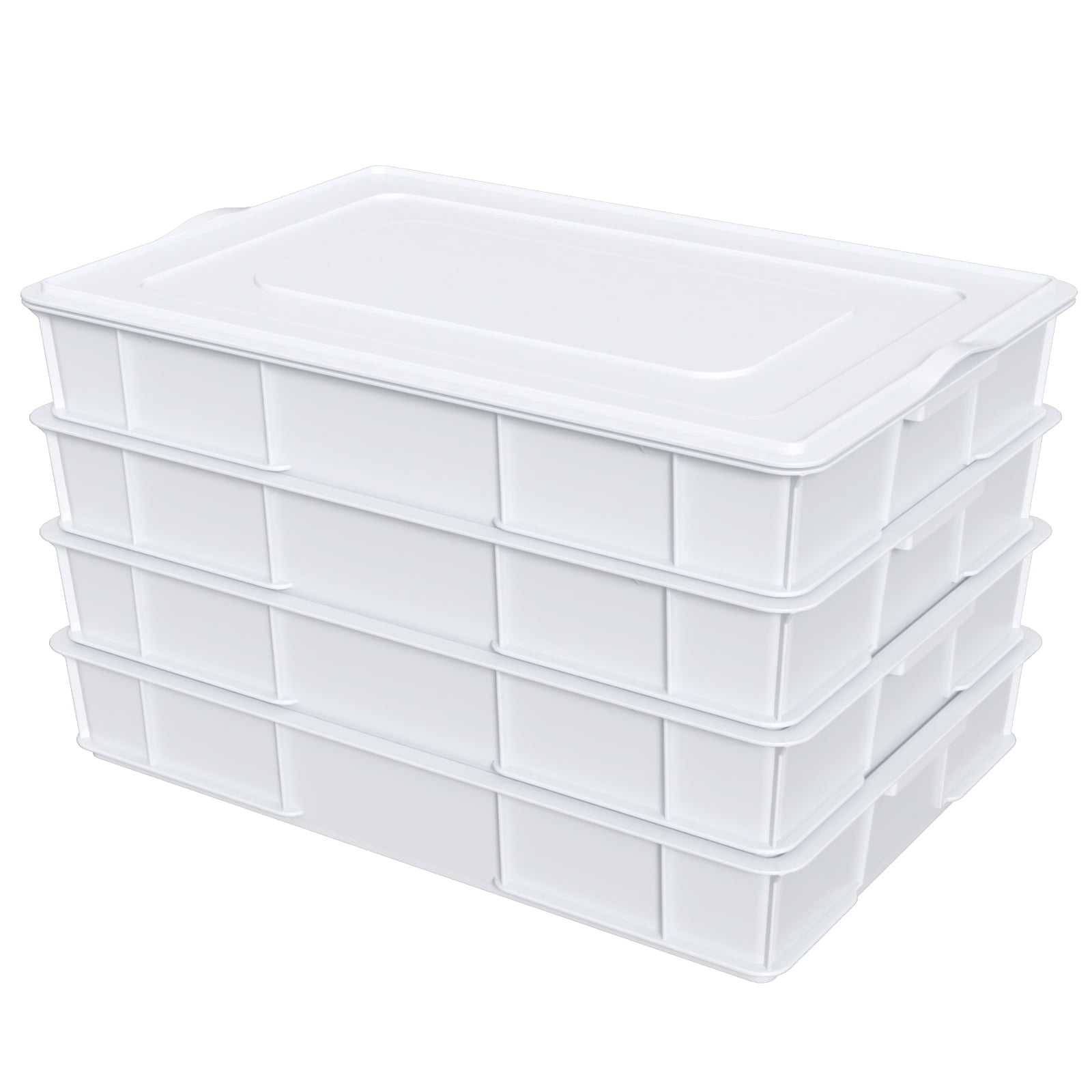 Buyitt Commercial Stackable Proofing Dough Box, White Plastic Dough ...