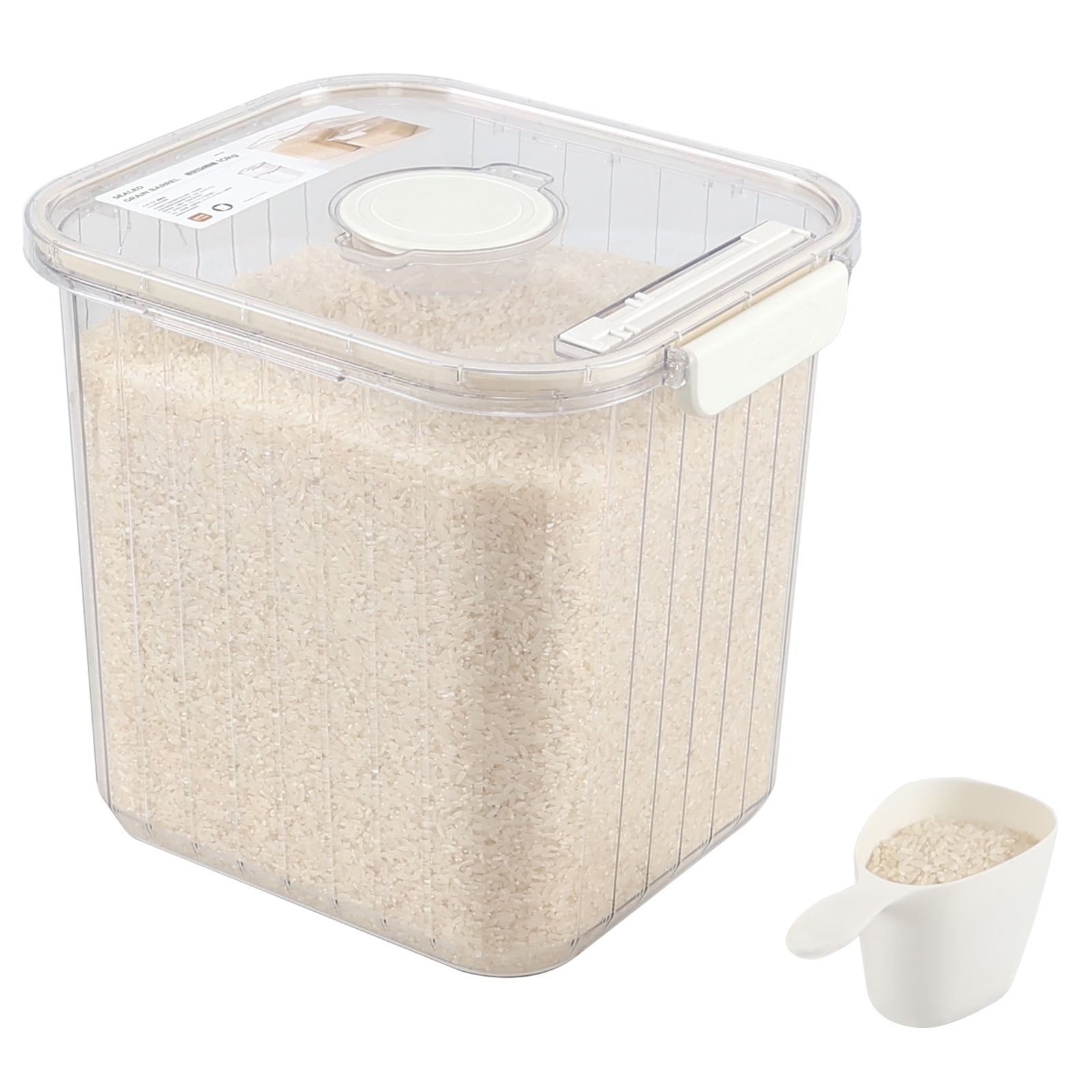 Buyitt Grain Storage Container with Scoop, Airtight Food Storage ...