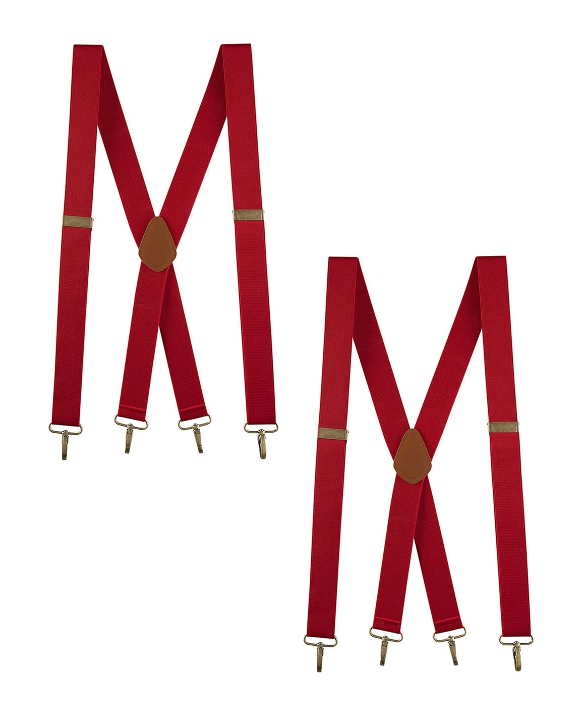 Buyless Fashion 2 Pack Suspenders for Men - 48" Adjustable Straps 1 1/4" - X Back with Metal ...