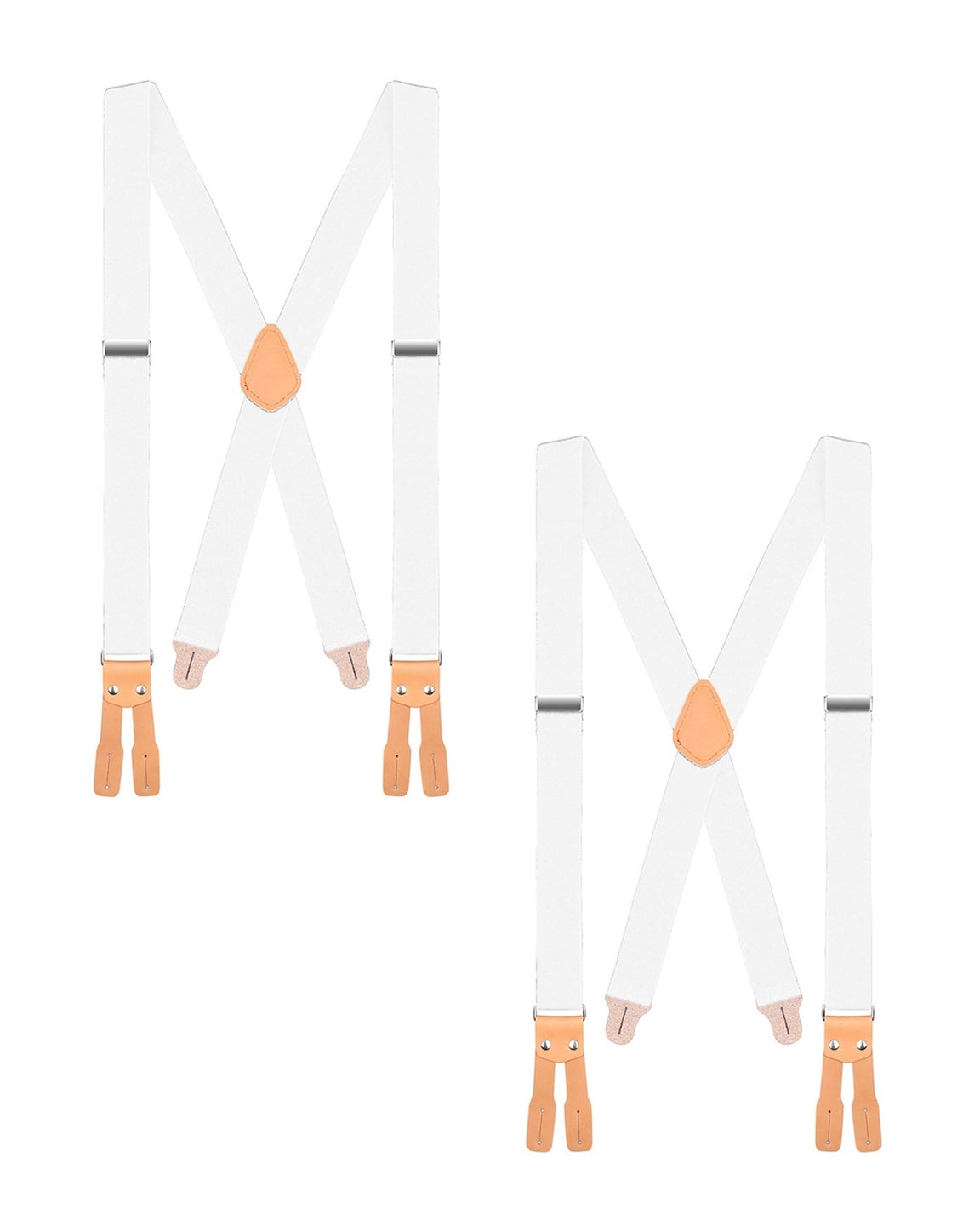 Buyless Fashion Button End Logger Work 2 Pack Suspenders for Men - 48 ...
