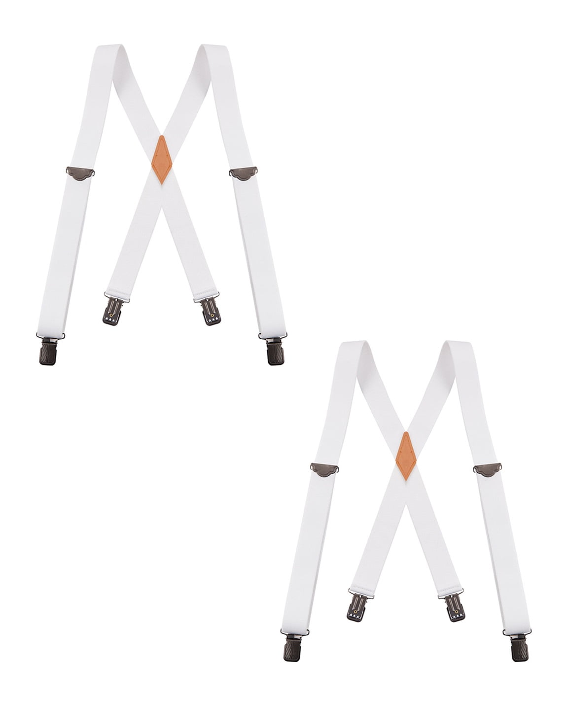 Buyless Fashion 2 pack Suspenders for Men - 48" Adjustable Straps 1 1/4 ...