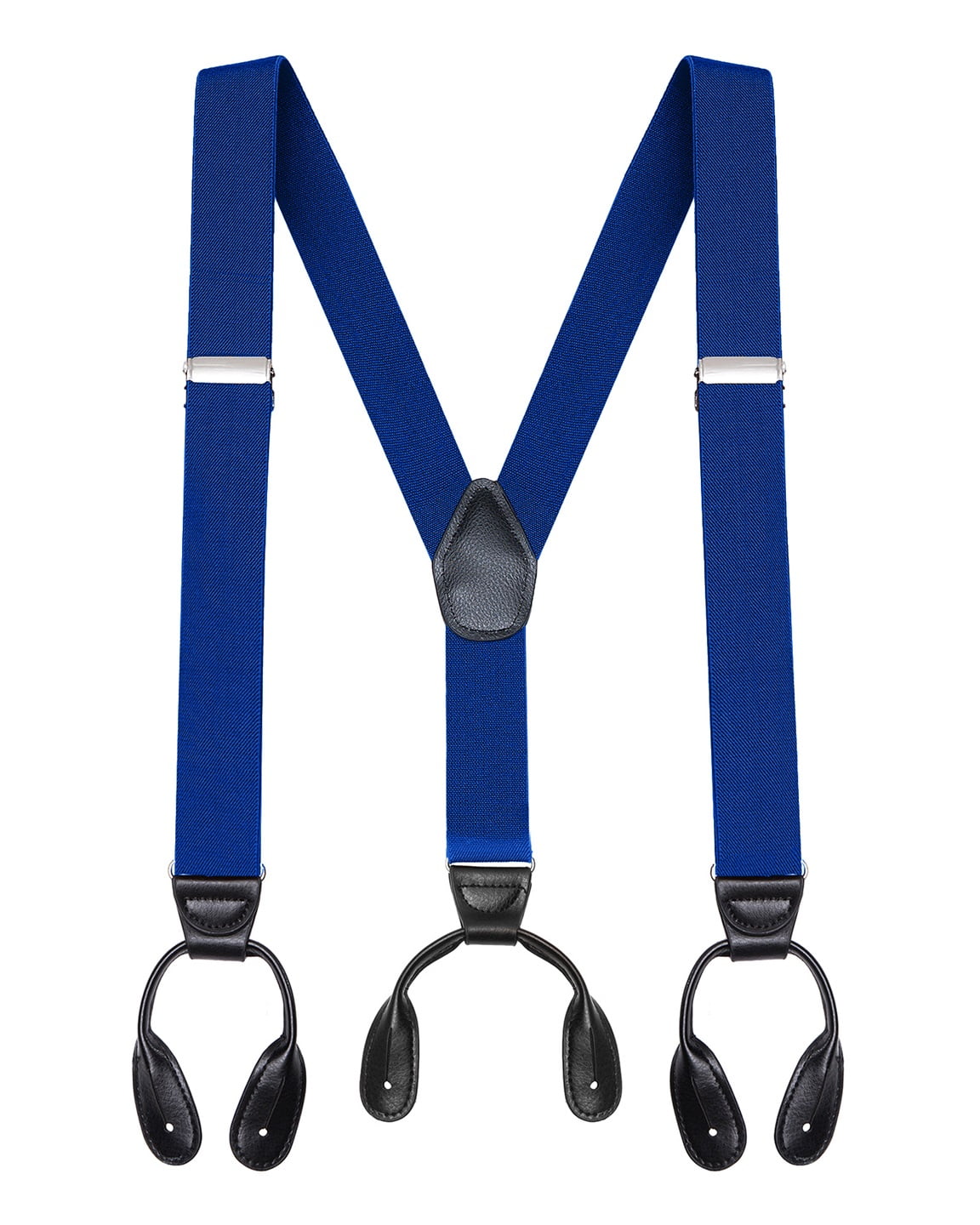Buyless Fashion Button End Suspenders for Men - 48" Adjustable Straps 1 ...
