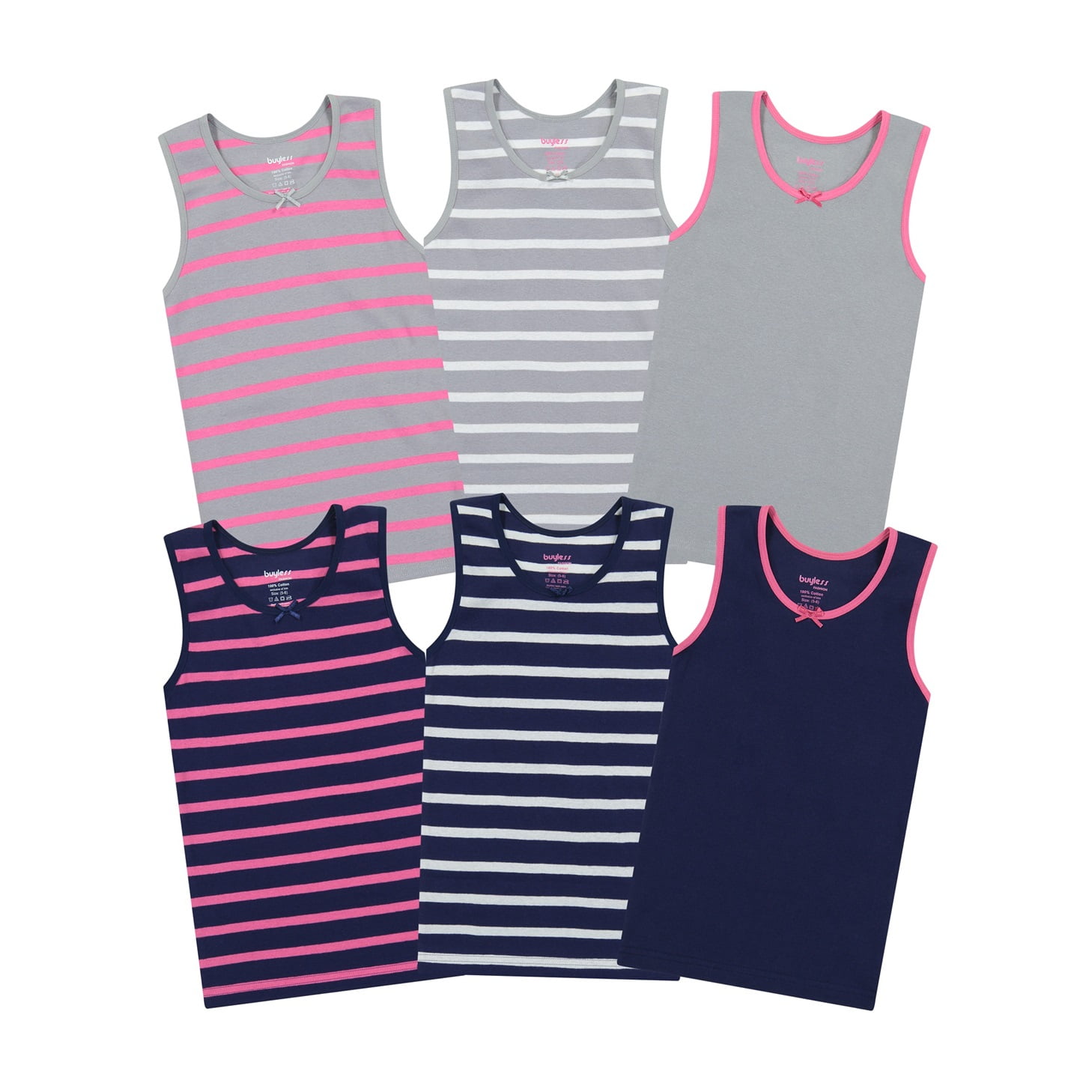 Buyless Fashion Girls Tank Tops - Sleeveless Cami Tanks Cotton ...