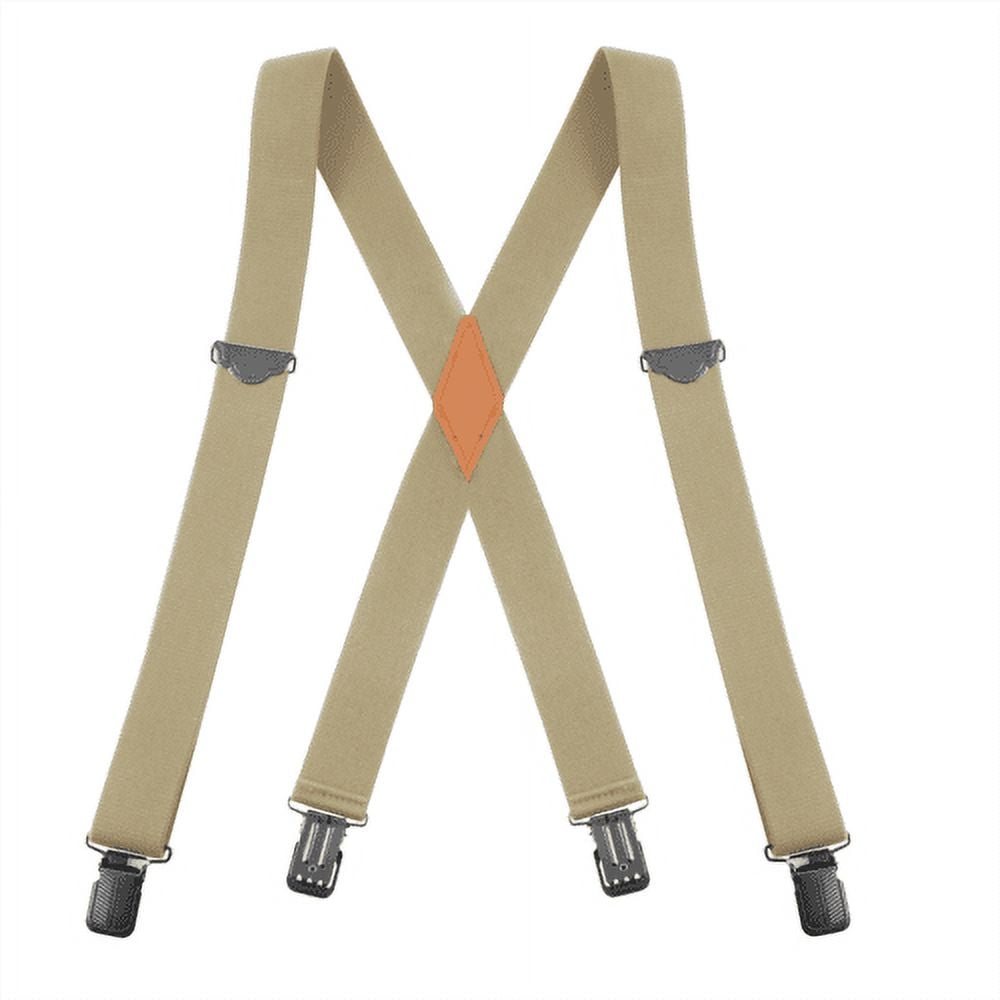 Buyless Fashion Suspenders for Men - 48" Adjustable Straps 1 1/4" - X ...
