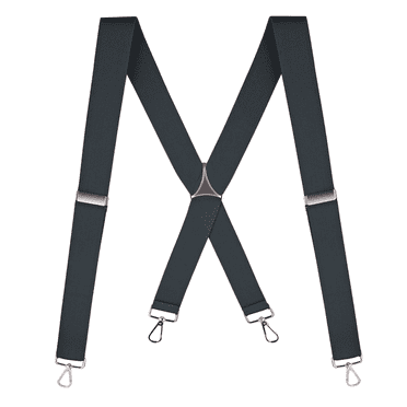 Buyless Fashion 2 Pack Suspenders for Men - 48" Adjustable Straps 1 1/4 ...