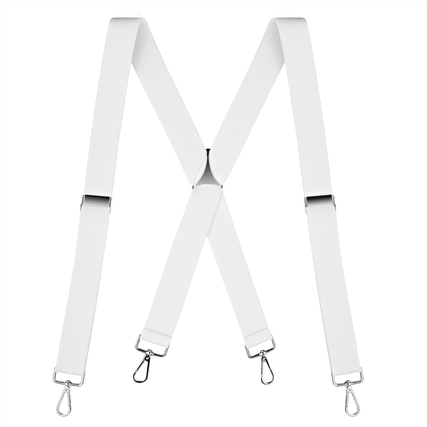 Buyless Fashion Suspenders for Men - 48" Elastic Adjustable Straps 1 1/ ...