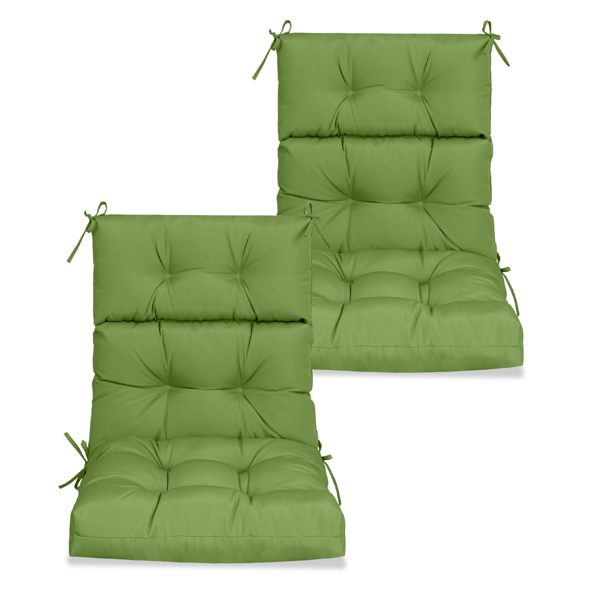 Buytoshop 2 Pcs Set High Back Patio Chair Cushions, Tufted Rocking ...