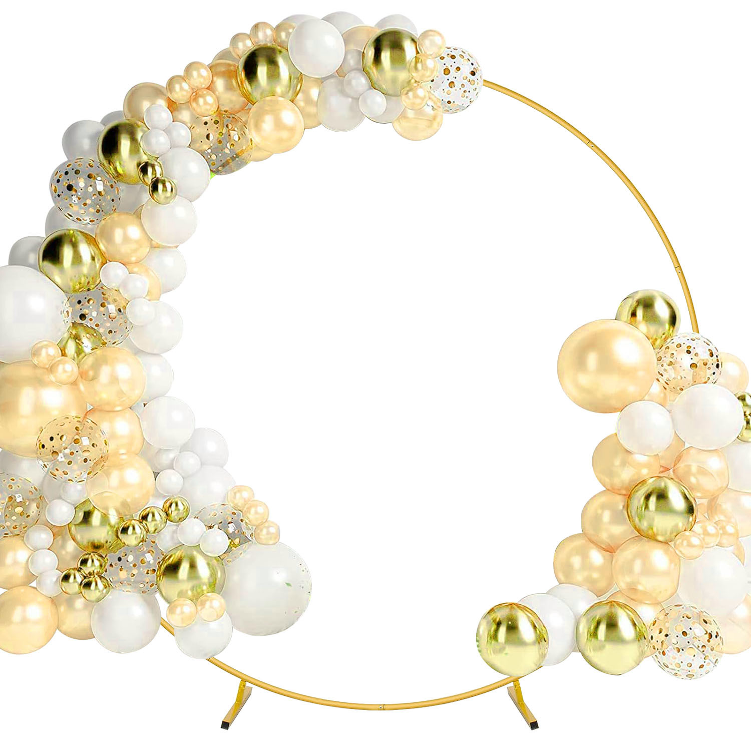 Buytoshop 7.3FT Metal Round Balloon Arch Reusable Circle Backdrop Stand ...