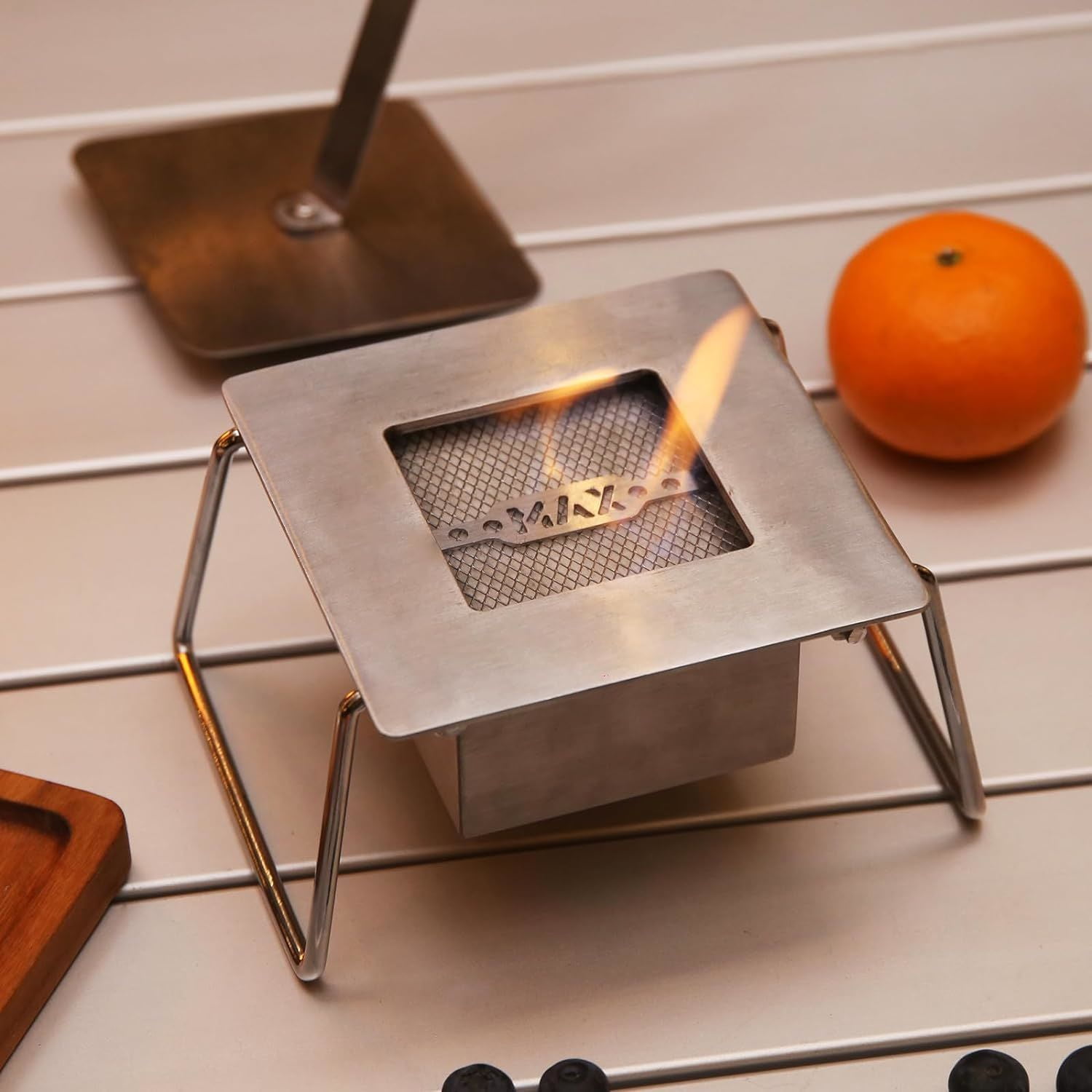 Buytoshop Foldable Bio Ethanol Tabletop Fireplace for Indoor and ...