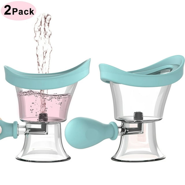 Buywon 2-Pack Soft Silicone Eye Wash Cups, Resuable Eyes Cleaner ...