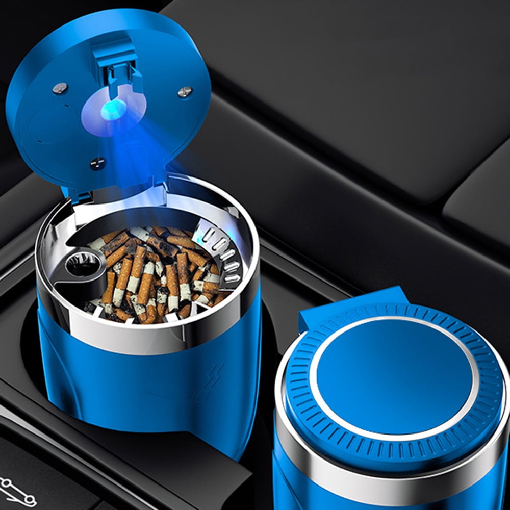 Buywon Portable Ashtray for Vehicles, Car Ashtray with Detachable Lid ...