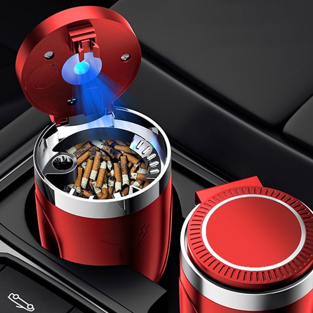 Buywon Portable Ashtray for Vehicles, Car Ashtray with Detachable Lid ...