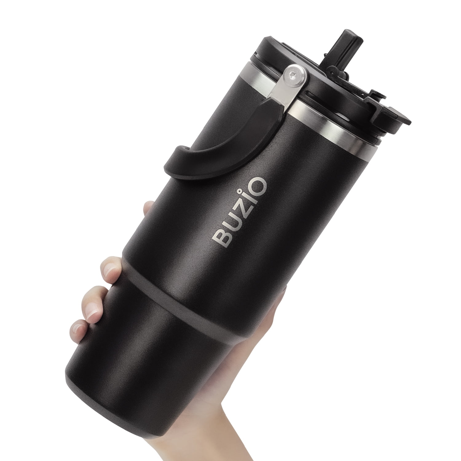 Buzio 40 oz Insulated Tumblers with Handle and Straw,Vacuum Stainless ...