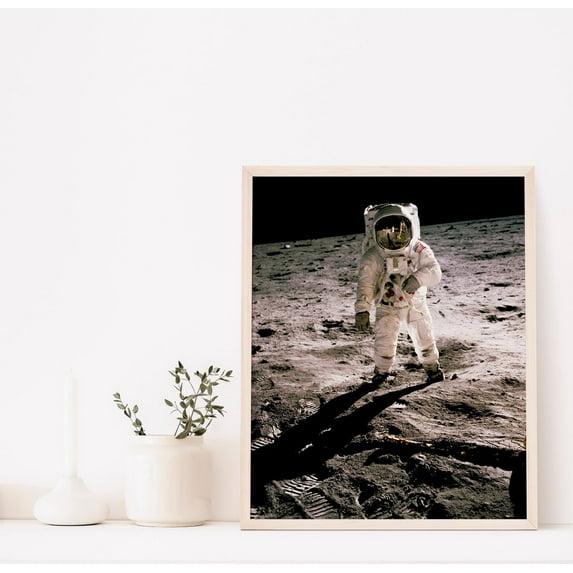 Buzz Aldrin On The Moon, Buzz Aldrin Poster, Space Travel Poster, For ...