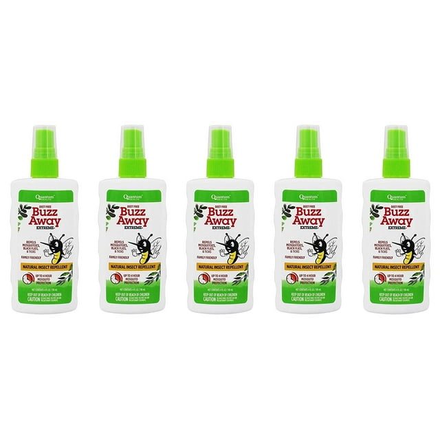 Buzz Away Extreme Natural Insect Repellent - 4 Oz Pack of 5 - Walmart.com