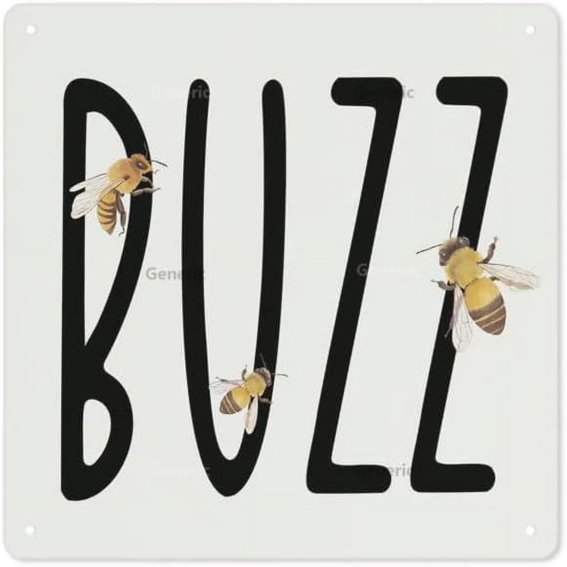 Buzz Bee Sign, Plaques Gift Bumble Bee Sign, Rustic Decor, Home ...