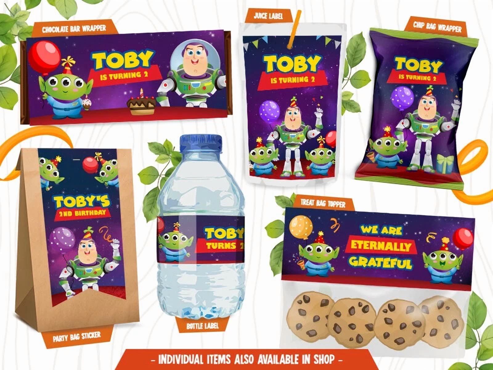 Buzz Digital Birthday Bundle, Toy Story Party Bundle, Party Pack - You ...