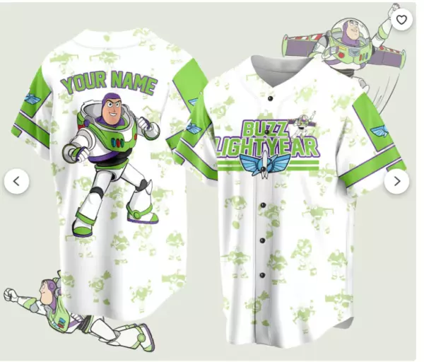 Buzz Lightyear 3D Baseball Jersey Shirt HALLOWEEN GIFT CHRISTMAS GIFT ...