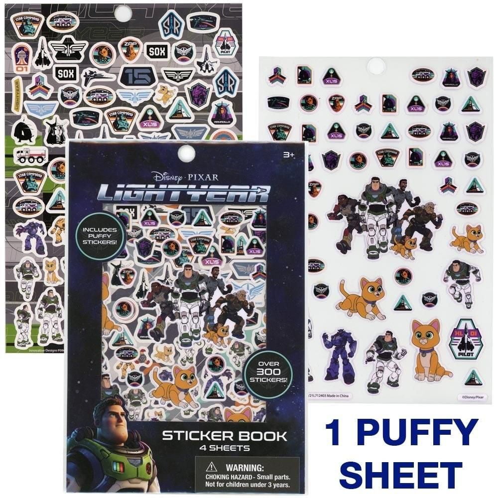 Buzz Lightyear 4 Sheet Sticker Book with Puffy Stickers, 300+ Stickers ...