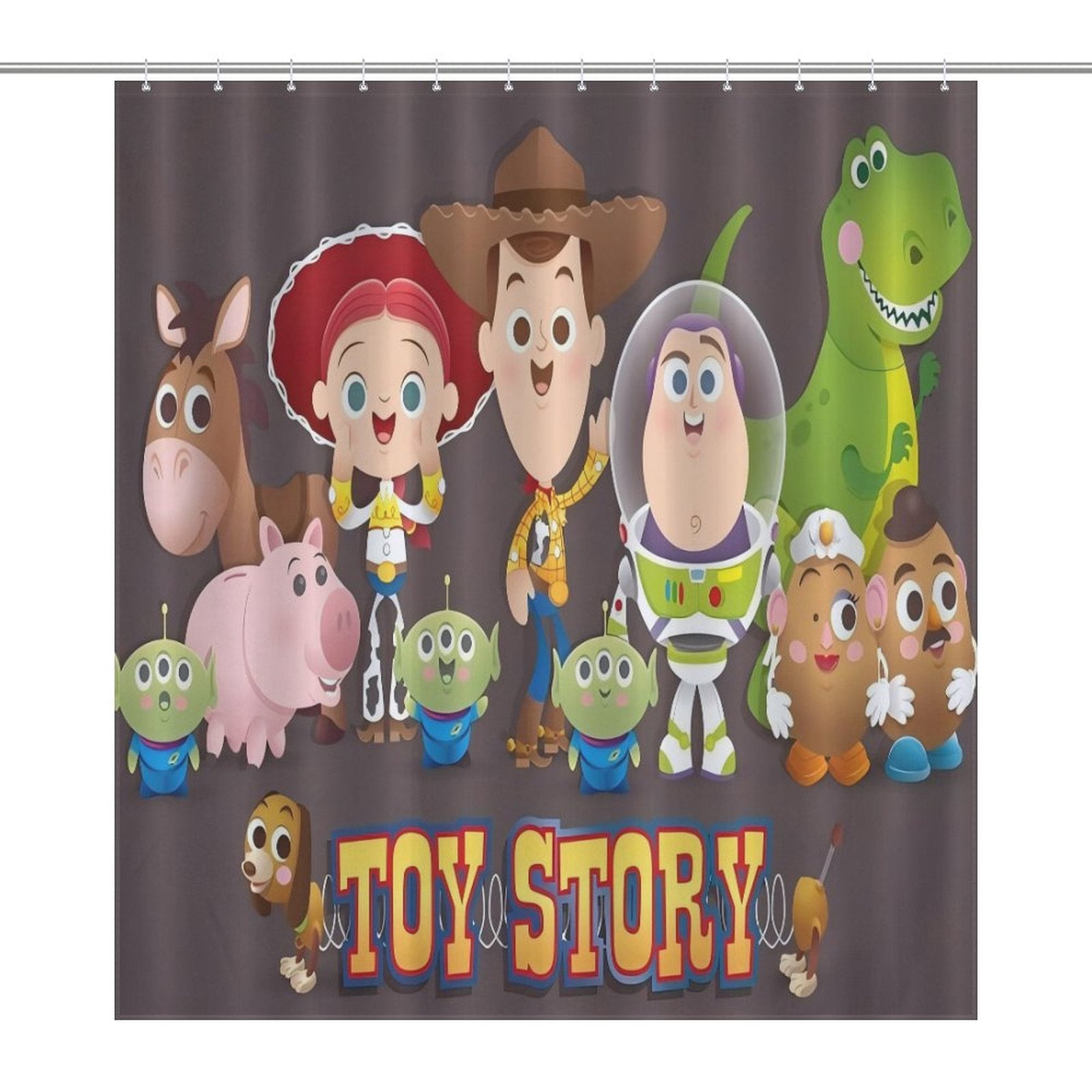 Buzz Lightyear Anime shower curtain bathroom decoration 66x72Inch ...