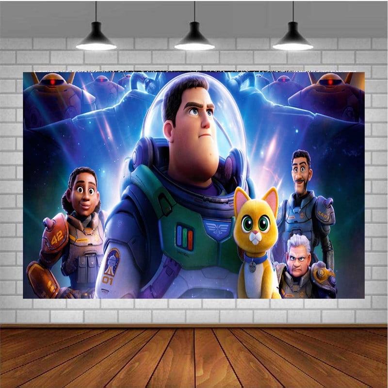 Buzz Lightyear 2 Banner Poster Wall Decor Birthday Backdrop Background ...