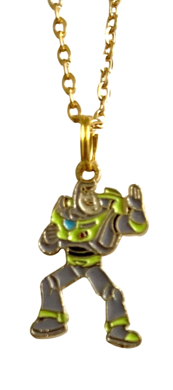 Buzz Lightyear Cartoon Character Figure Enamel Metal Pendant Necklace ...