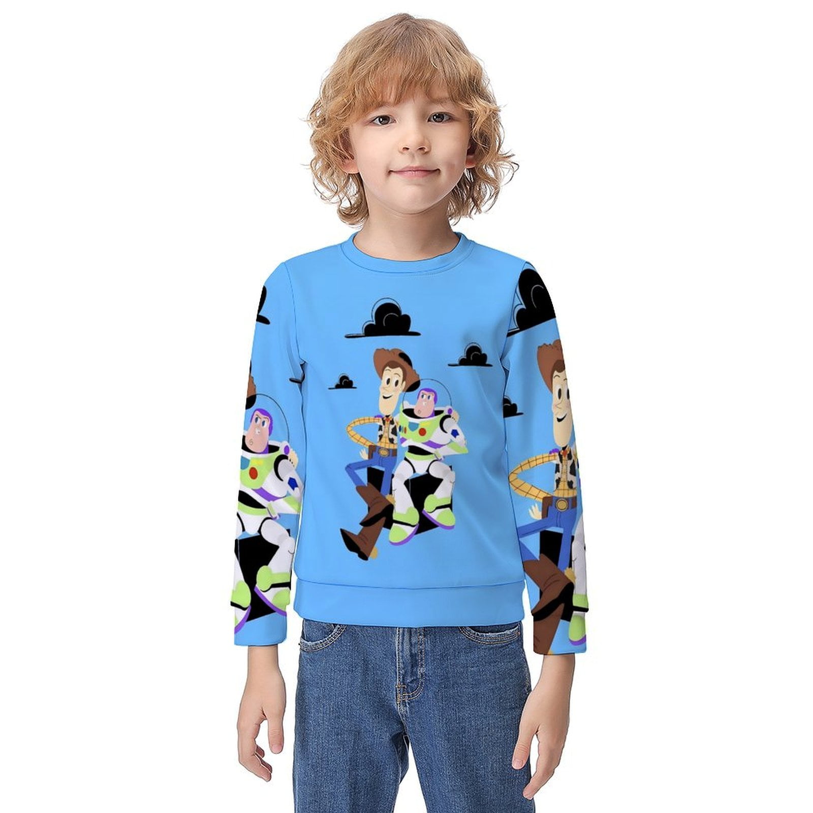 Buzz Lightyear Children's long-sleeved round neck pullover 7-9Y ...