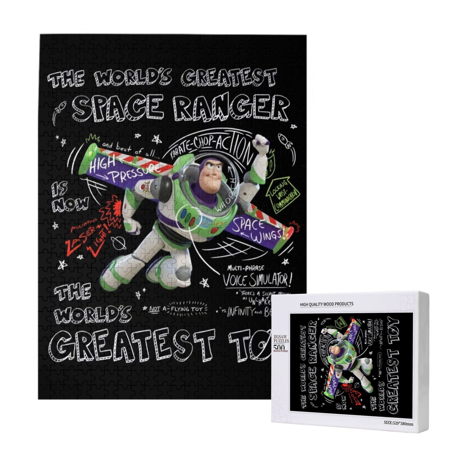 Buzz Lightyear Jigsaw Puzzle Interactive Brain Teaser Board Game for ...