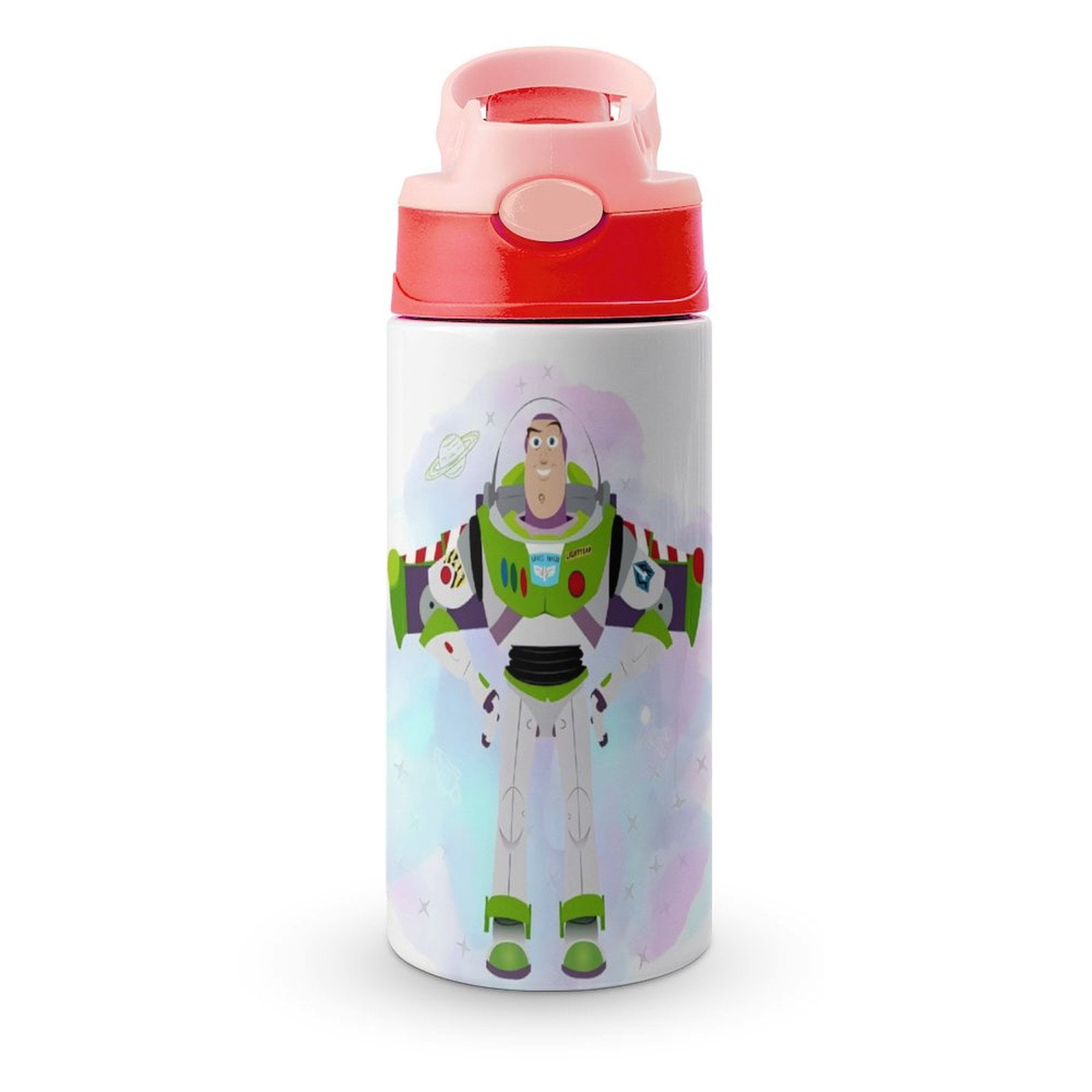 Buzz Lightyear Kids Insulated Water Bottle with Covered Pop-Up Straw ...