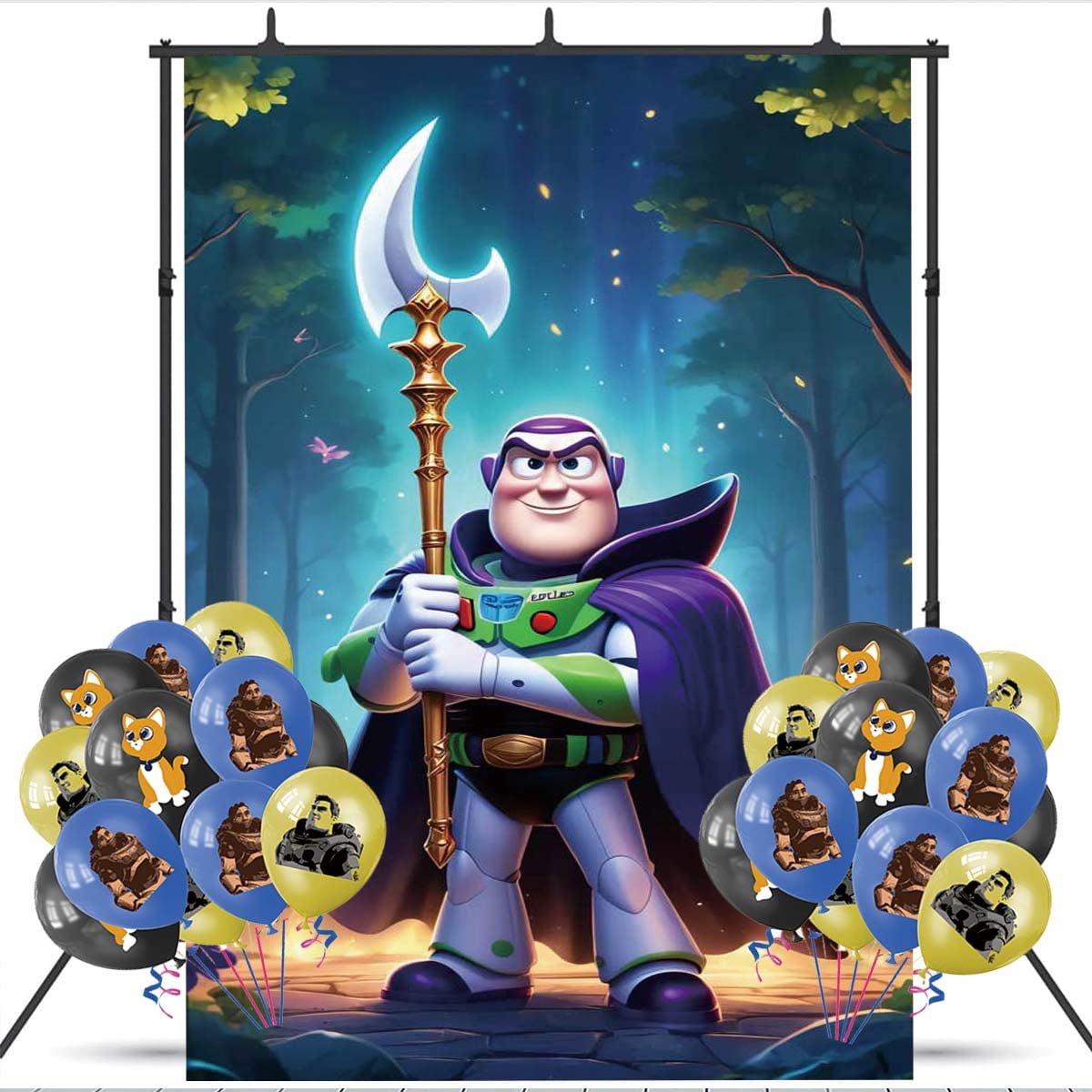 Buzz Lightyear Party Decorations Backdrop Banner Balloons Taspestry ...