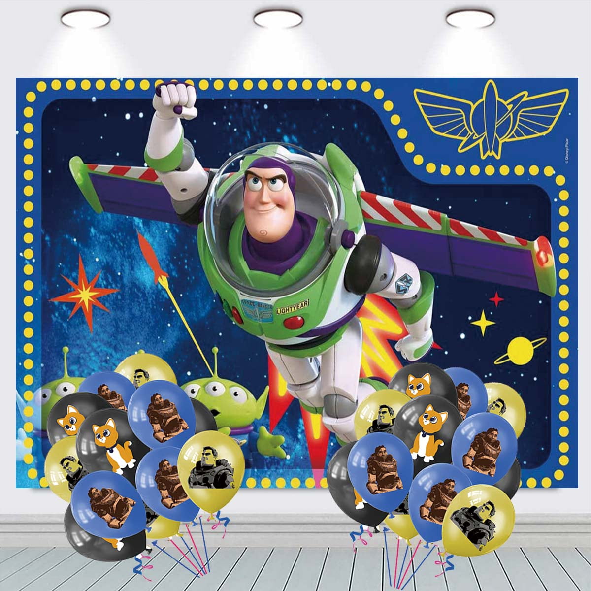 Buzz Lightyear Party Decorations Backdrop Banner Balloons Taspestry ...
