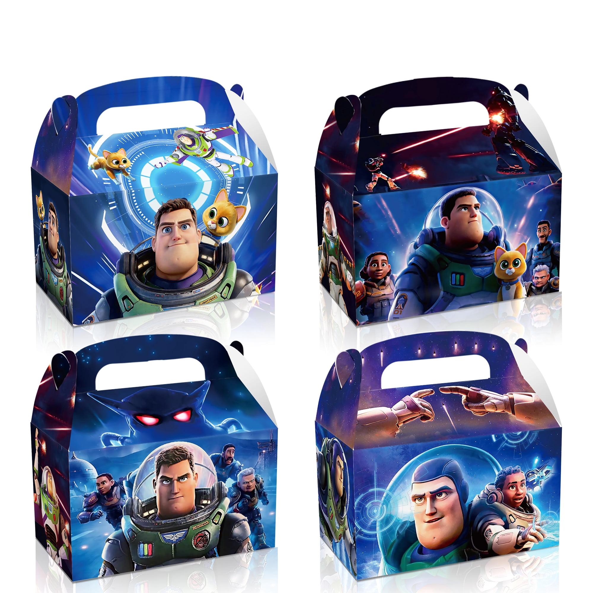 Buzz Lightyear Party Favor Boxes – 12pcs Kraft Paper Candy Boxes ...
