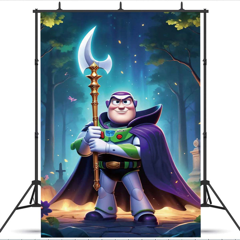 Buzz Lightyear Party Supplies Background Backdrop Taspestry Banner ...