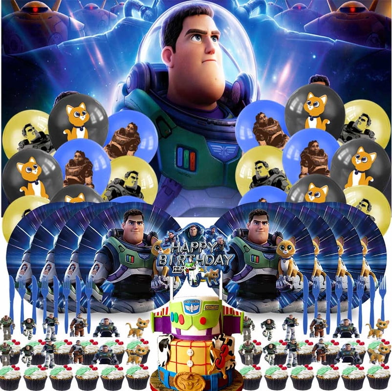 Buzz Lightyear Party Supplies Plates Decorations Birthday Cake Topper ...