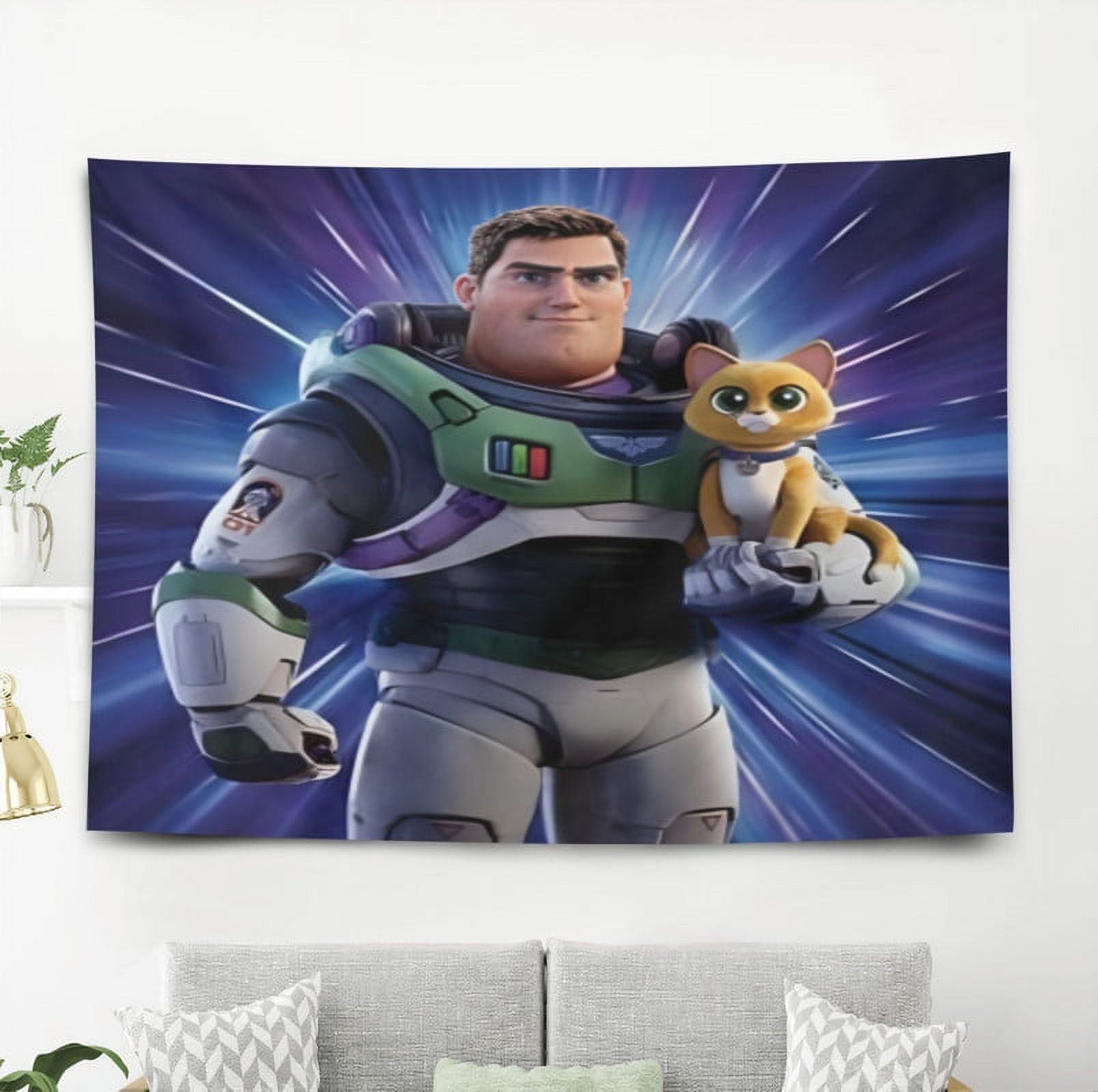Buzz Lightyear Tapestry Gift Wall Hanging Backdrop for Room Bedroom ...
