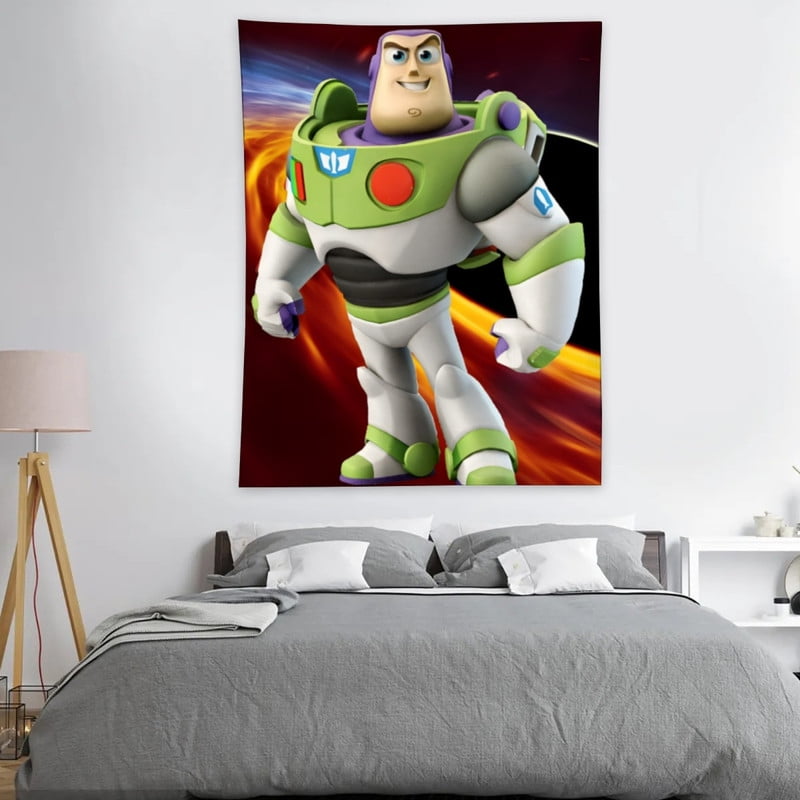 Buzz Lightyear Tapestry Gift Wall Hanging Backdrop for Room Bedroom ...