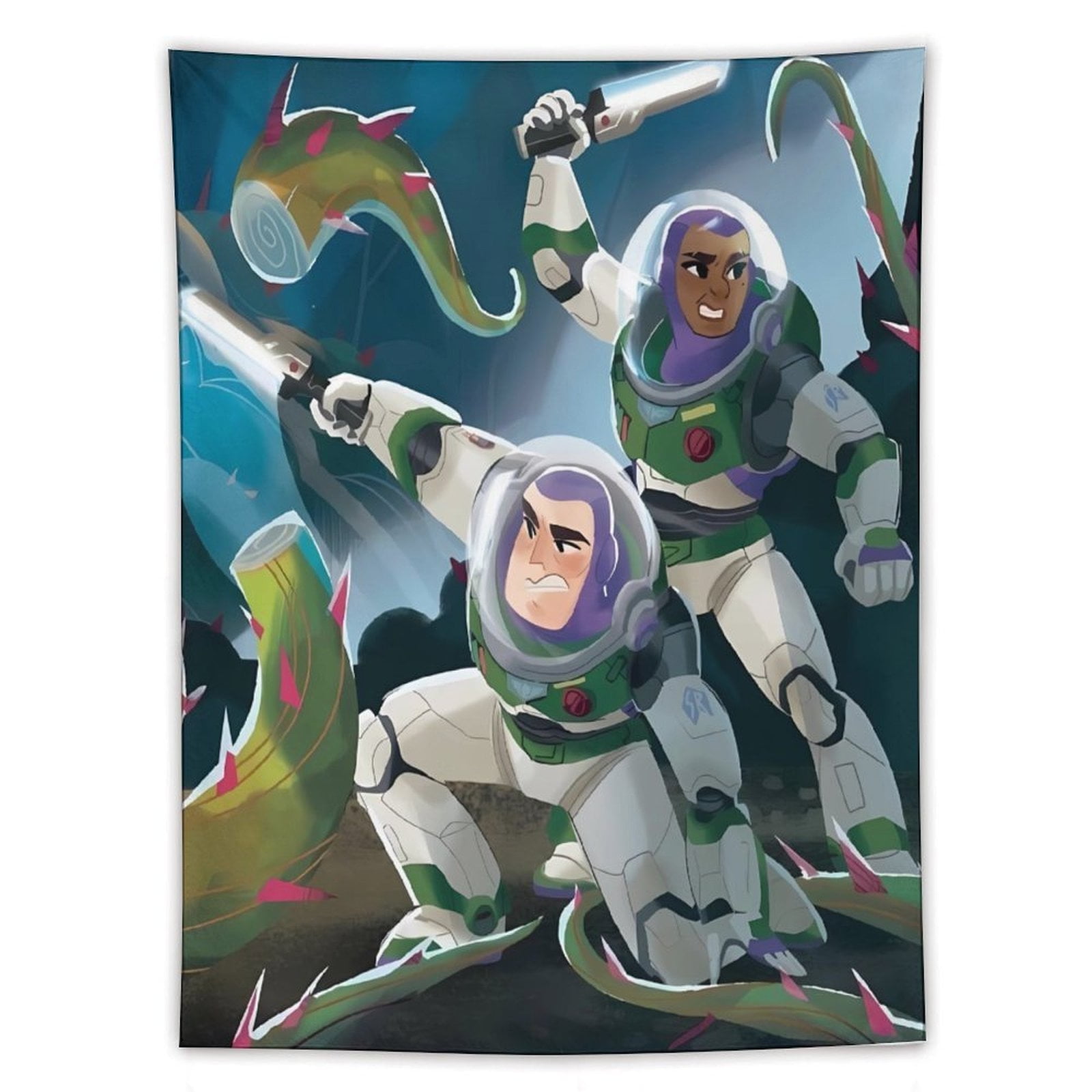 Buzz-Lightyear Tapestry, Wall Hanging Decor, Aesthetic for Bedroom, Living Room, Dorm, Soft ...