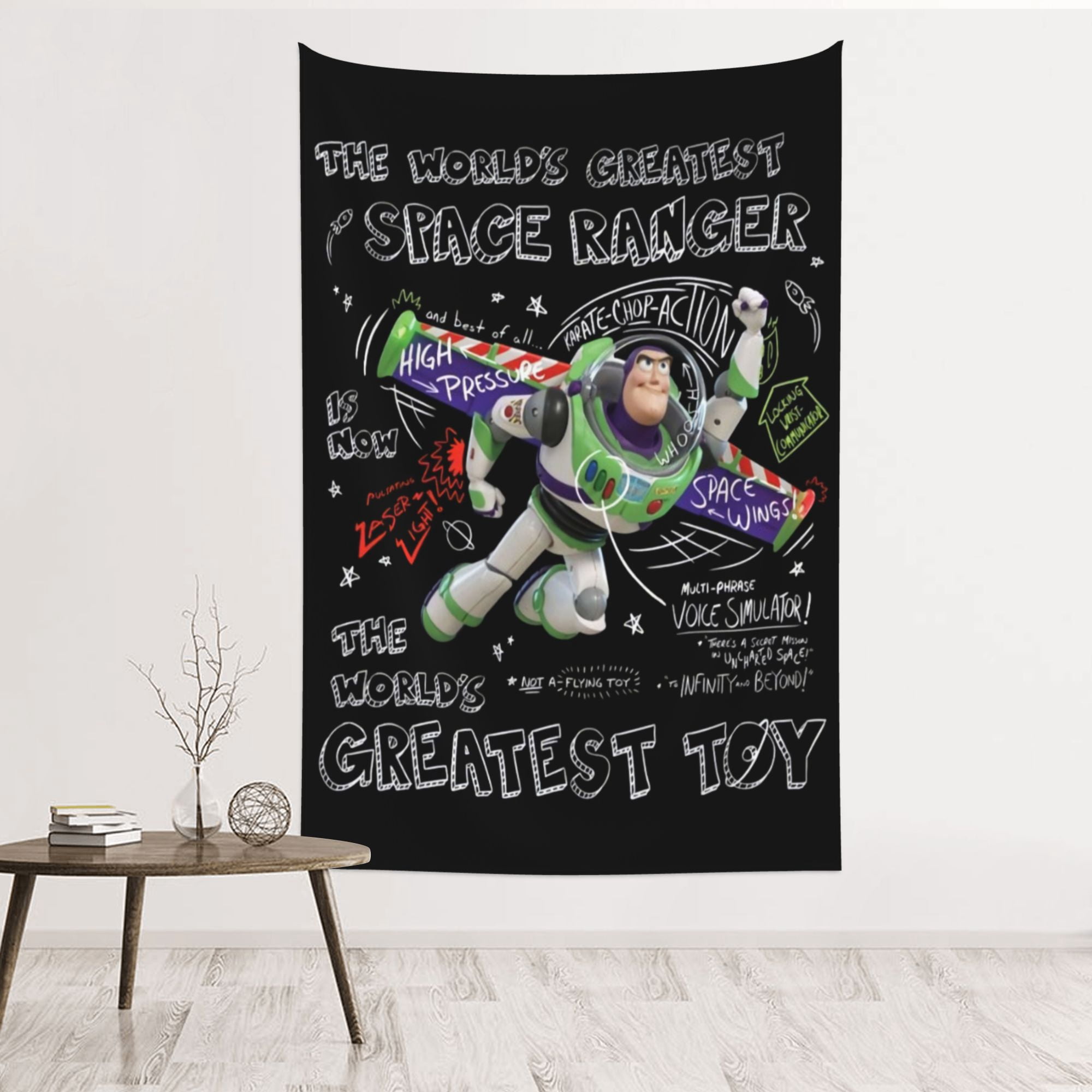 Buzz Lightyear Tapestry for Men, Boys Bedroom Living Room Dorm Wall ...