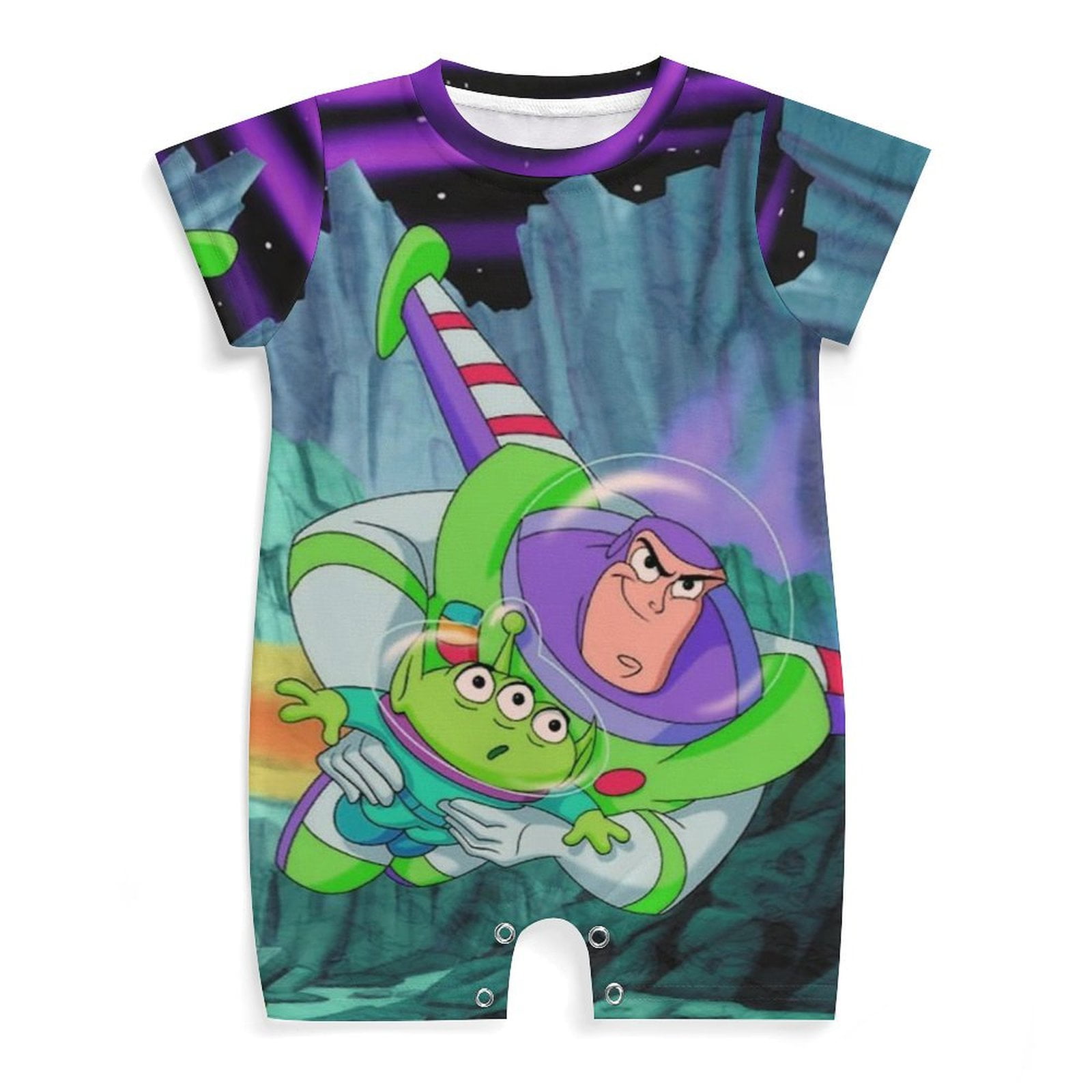 Buzz Lightyear Toy Story Baby Boy Girl Short Sleeve Romper Clothing Set ...