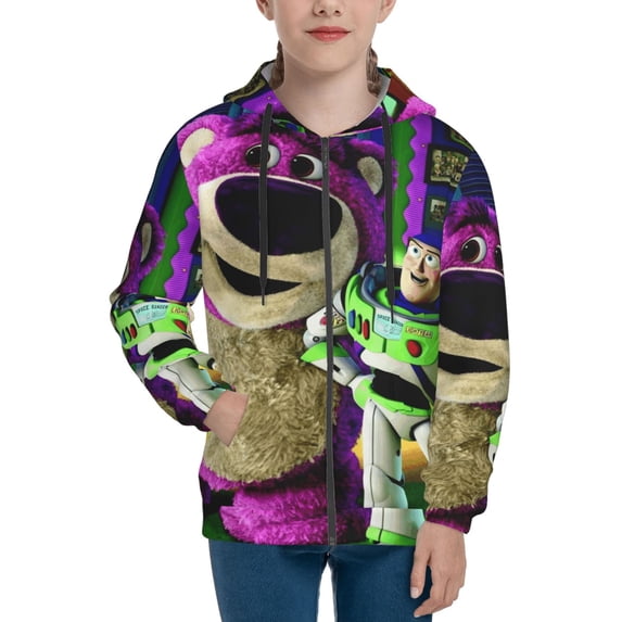 Buzz Lightyear Toy Story Boys Girls Zip Up Hoodies Sweatshirts 3D ...