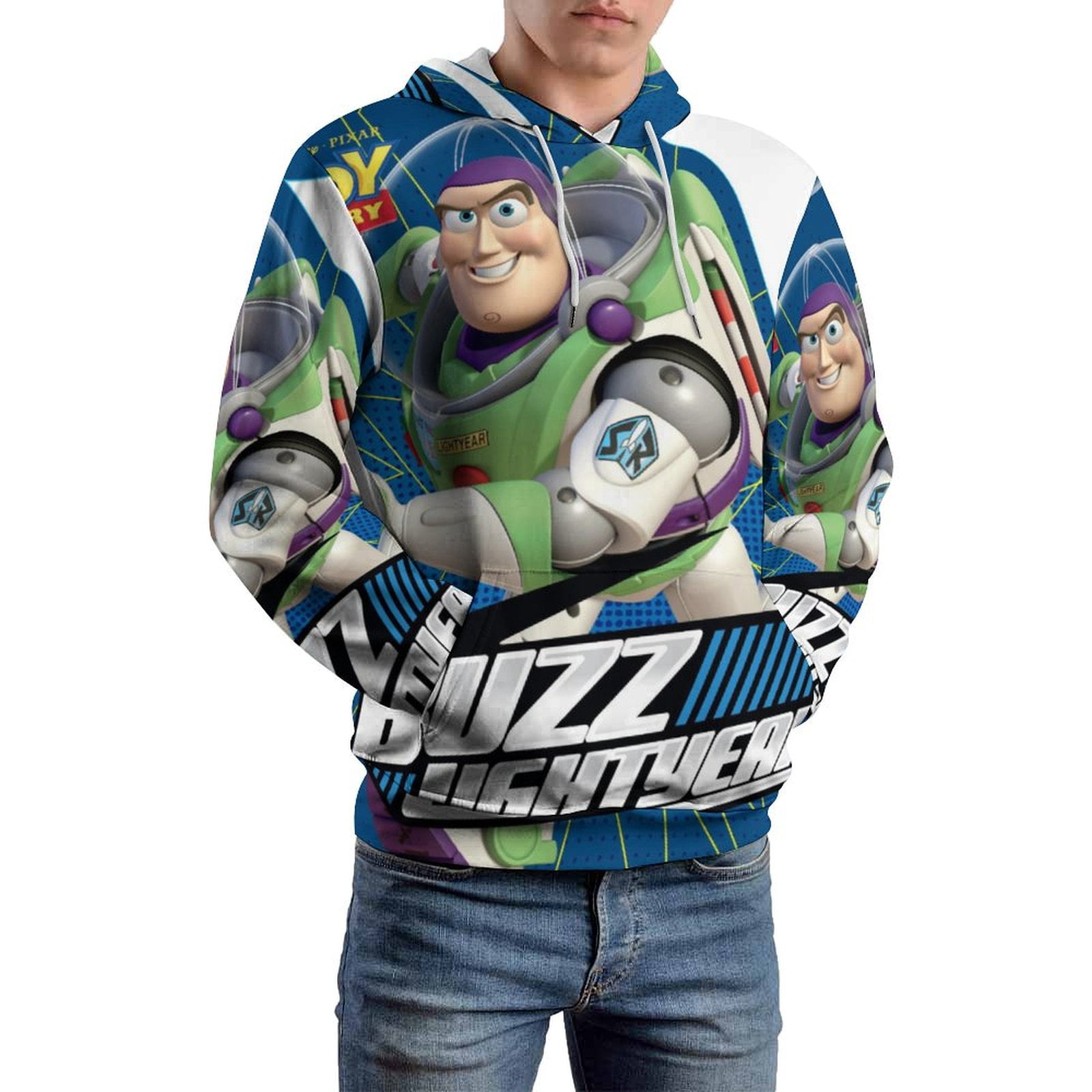 Buzz Lightyear Toy Story Hoodie 3D Print Pullover Hooded Long Sleeve ...