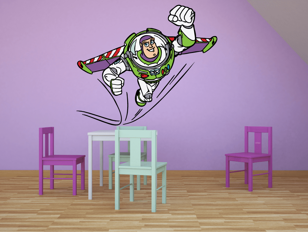 Buzz Lightyear Toy Story Show Colorful Decors Wall Sticker Art Design ...
