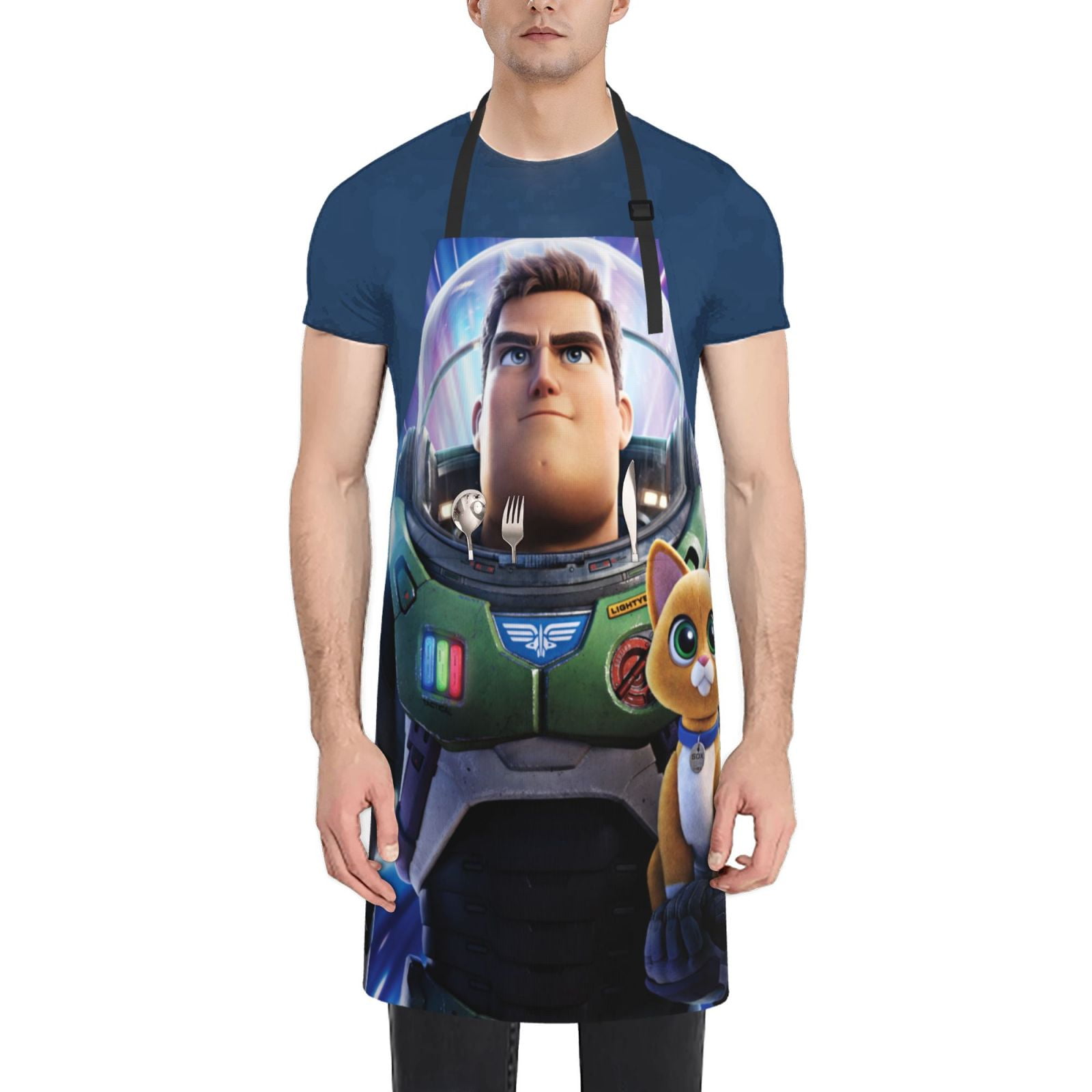 Buzz Lightyear Toy Story Waterproof Cooking Aprons, Adjustable Bib Soft ...