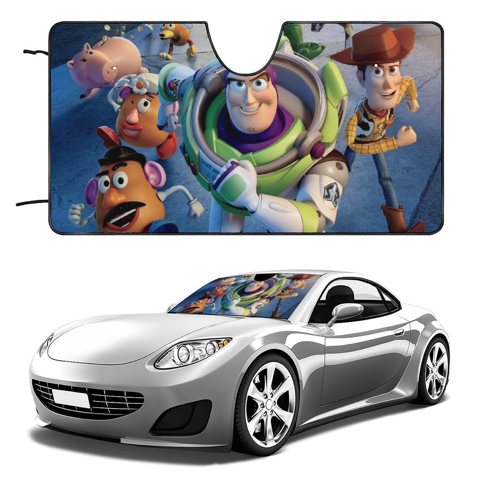 Buzz Lightyear Toy Story Windshield Sun Shade - Car Sun Shade ...