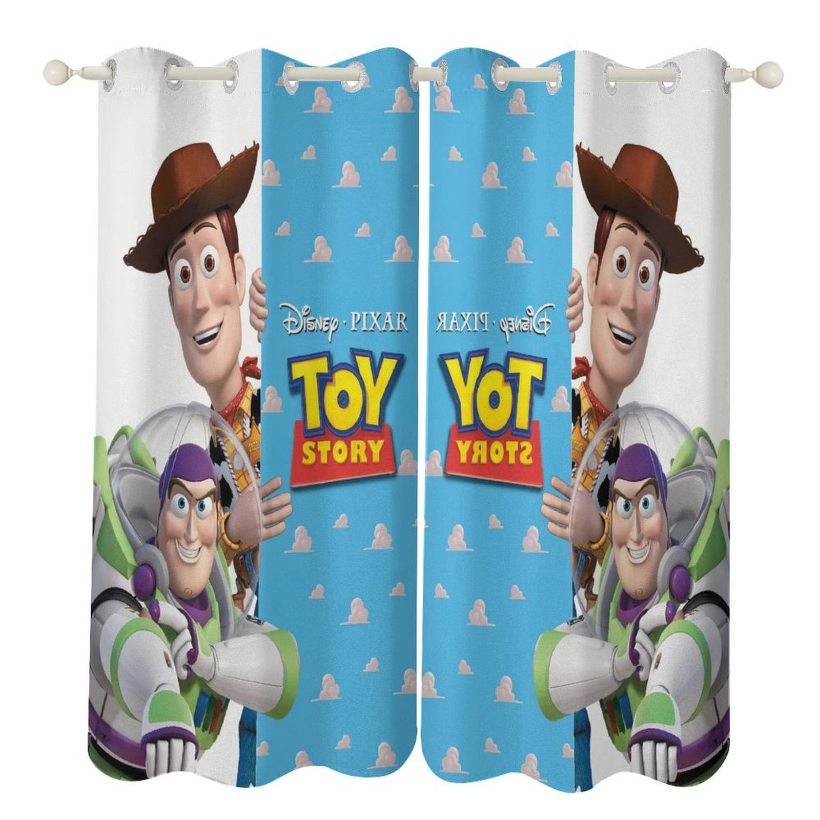 Buzz Lightyear & Woody Kids Curtains 52 X 72 Inch,Cartoon Blackout ...
